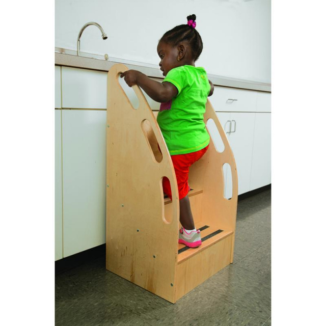 Preschool Stairs, Wood Step Stools, Guidecraft Kitchen Helper, Kids ...